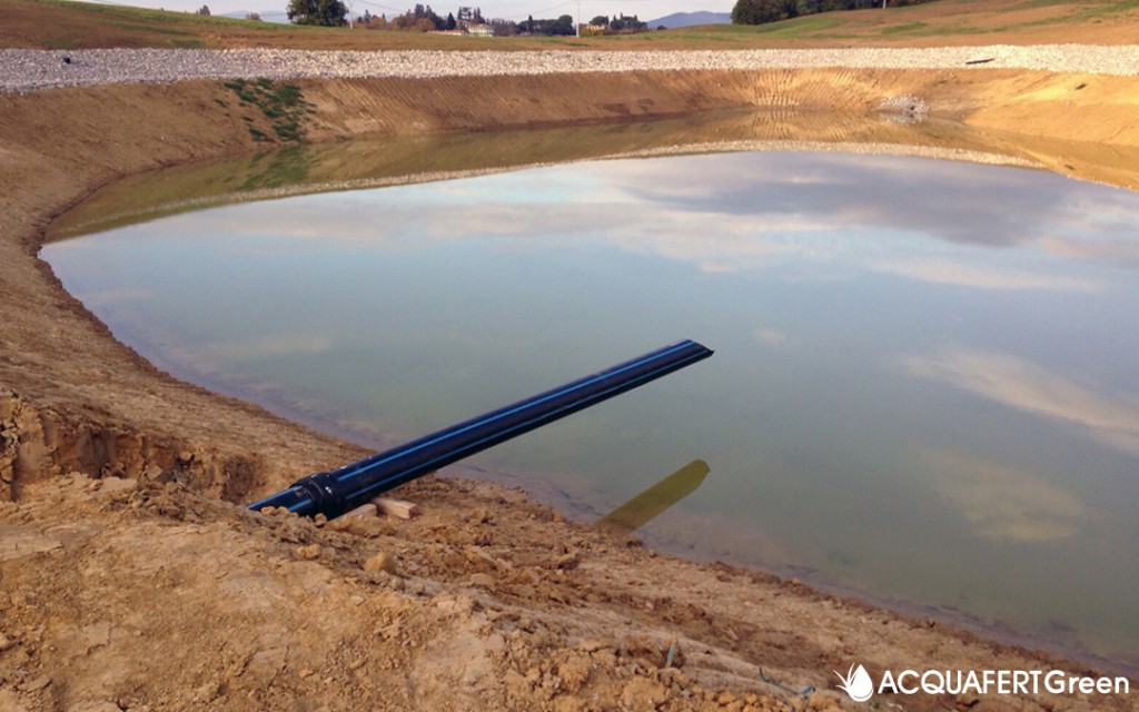 Realizzazione di un laghetto artificiale - Acquafert Divisione Green